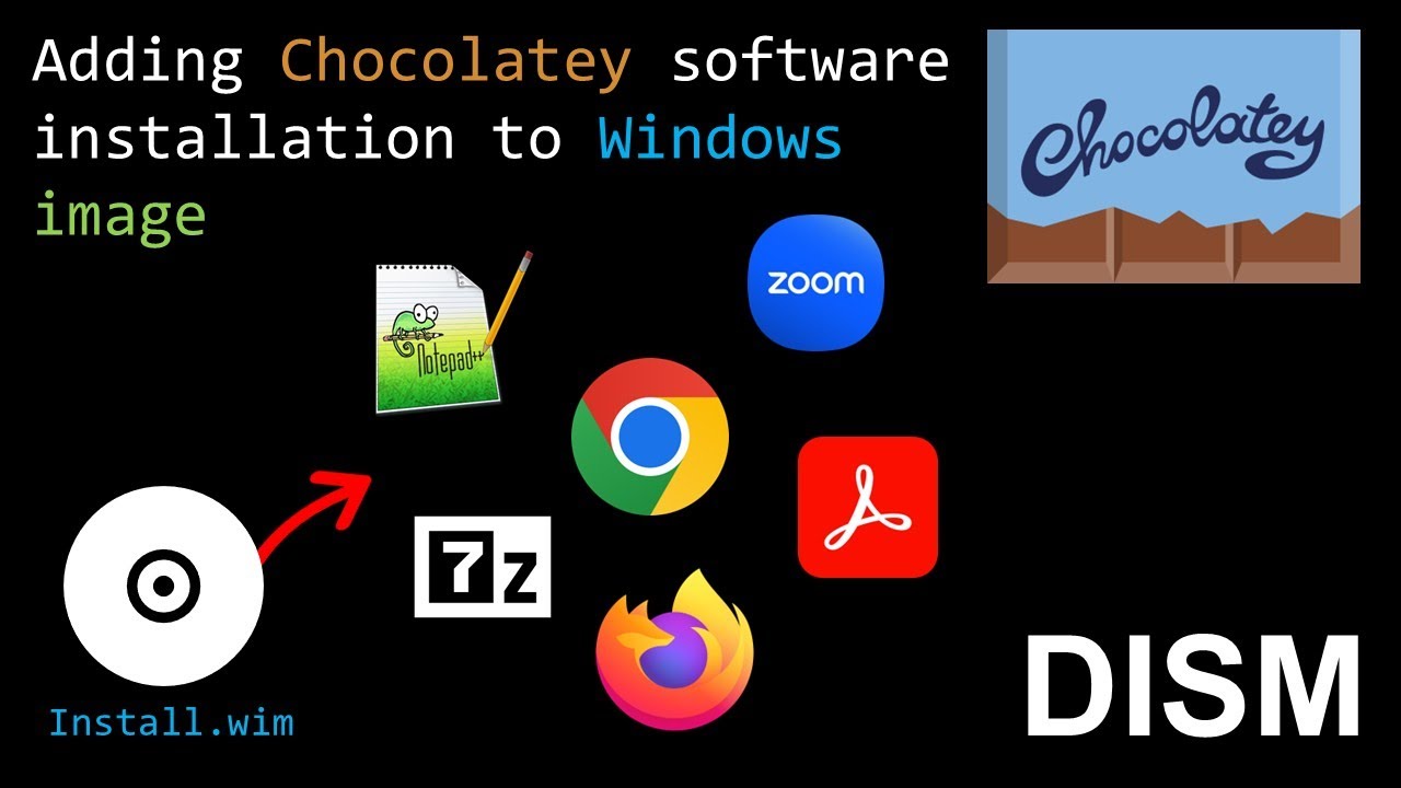 DISM: Adding Chocolatey software installation to Windows image - YouTube