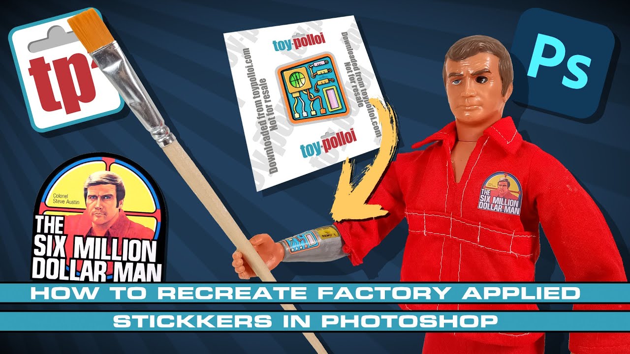 How to recreate factory applied stickers - Toy Polloi Two - YouTube