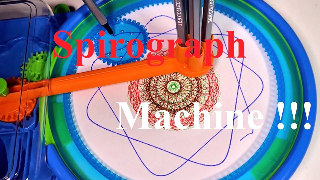 Spirograph art: experience machine meets handcraft at the same time!" # ...