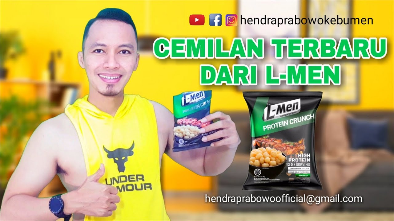 REVIEW L-MEN PROTEIN CRUNCH CEMILAN BARU DARI L-MEN || MAKANAN SEHAT ...