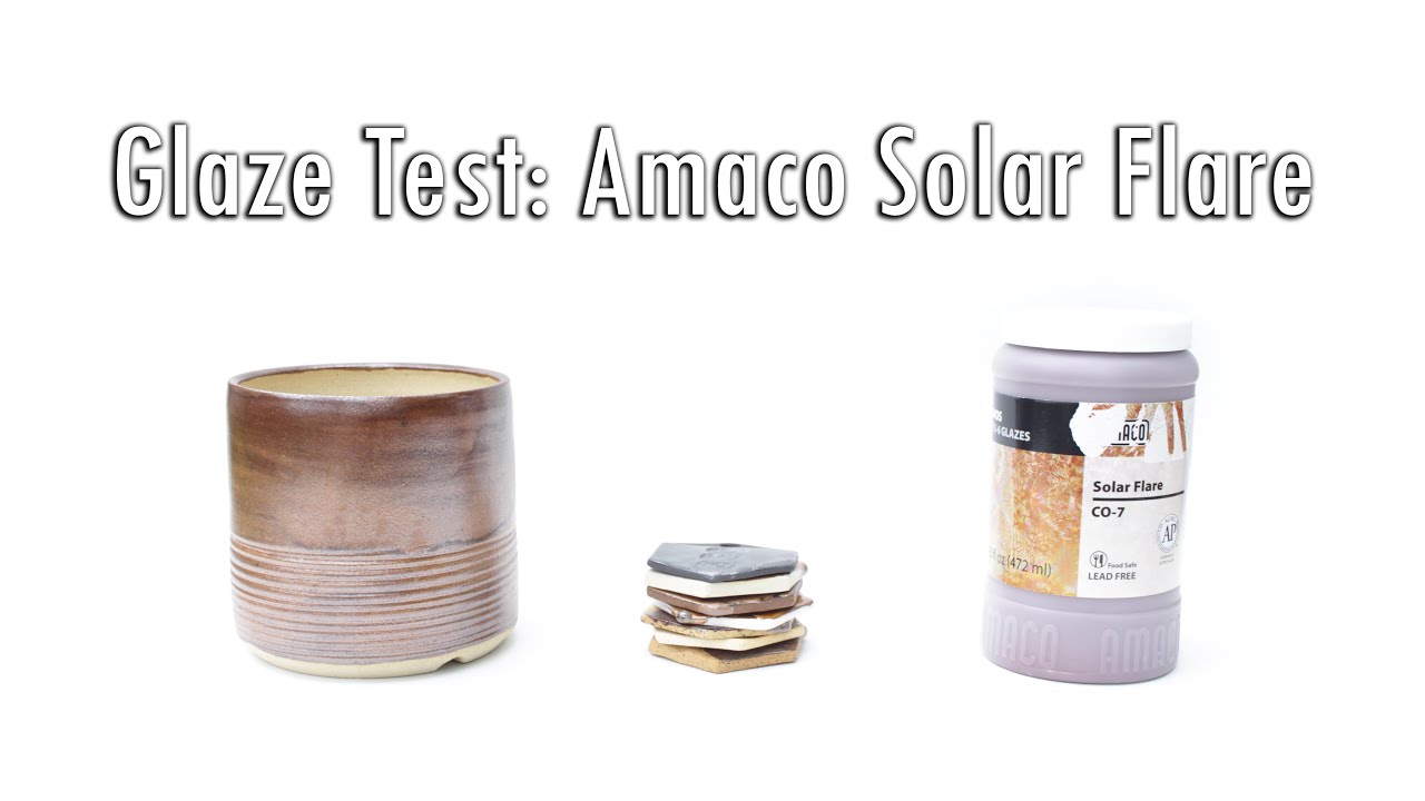 Glaze Review: Amaco Solar Flare | 7 Clays Tested | Cone 6 | Ceramic ...