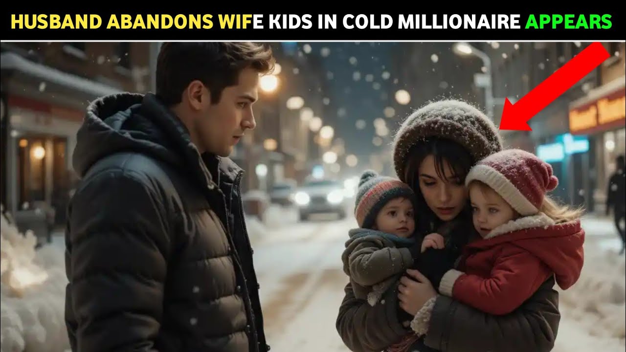 Husband Throws Wife & Kids Into Freezing Cold… Then a Millionaire Does ...