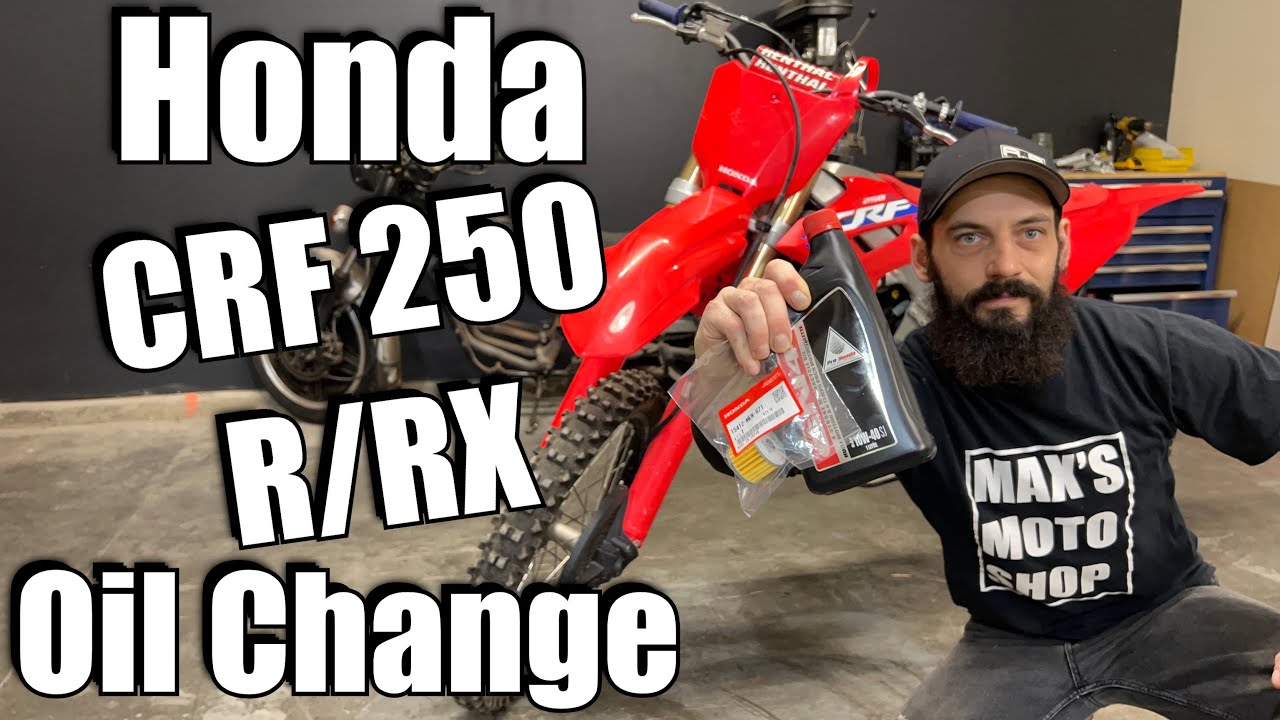 How To Change Oil / 2023 Honda CRF 250 R / Motorcycle Dirtbike Basic ...