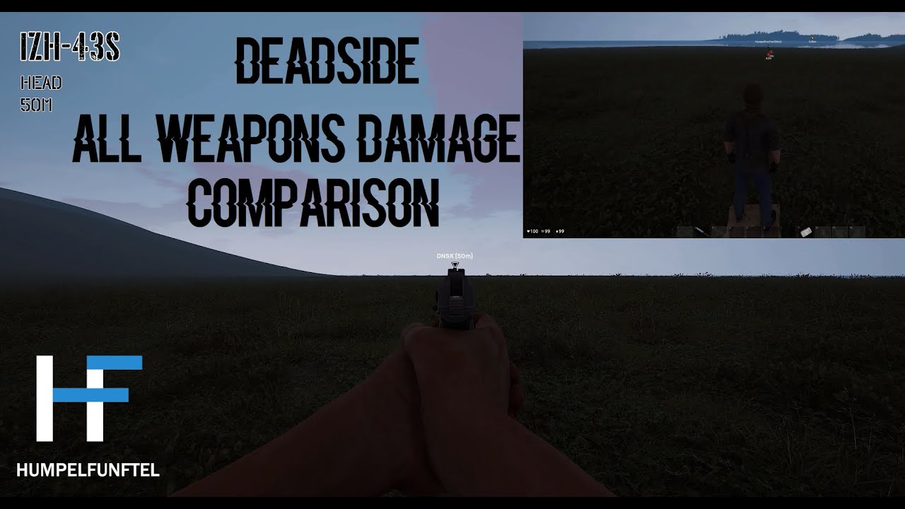 Deadside - All Weapons Damage Comparison - YouTube