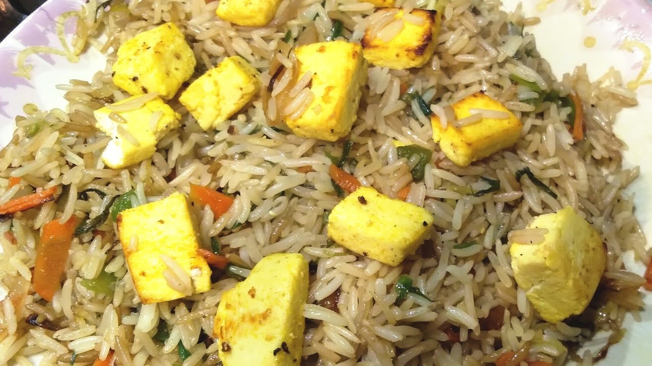 Panner fried rice l Simple & easy to make rice recipe at home - YouTube