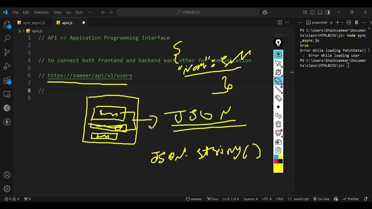 JavaScript 21 | Basic of APIs concept in JS | JS in Telugu - YouTube