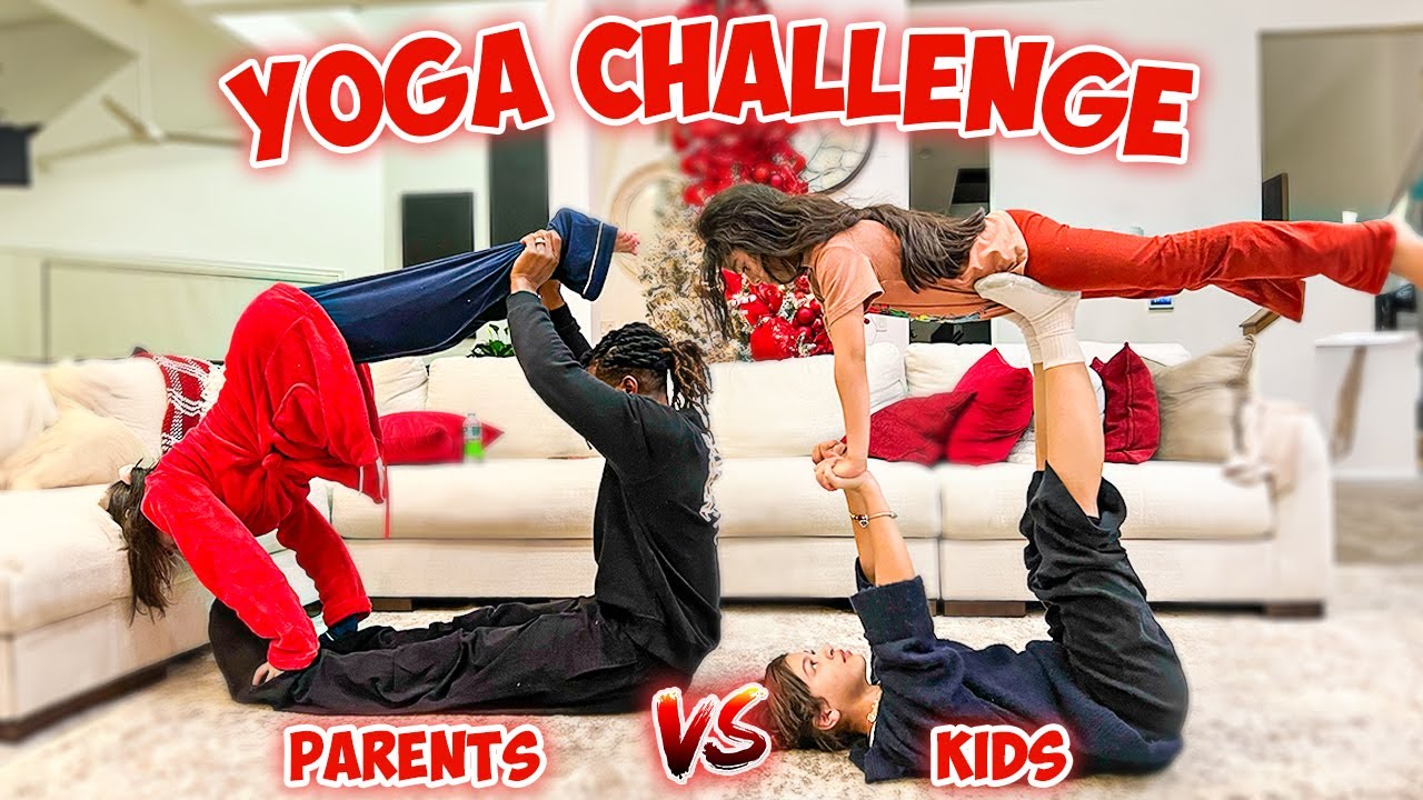 PARENTS VS KIDS EPIC YOGA CHALLENGE - VLOGMAS DAY 3 - YouTube