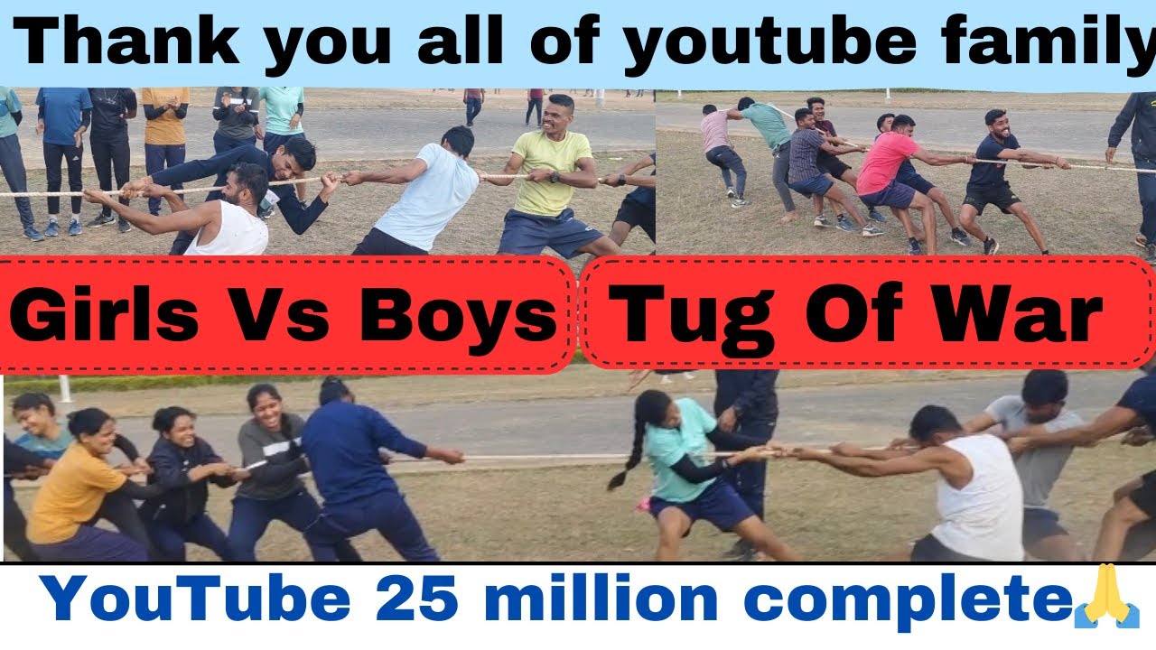 tug of war competition | tug of war competition। girls vs boys | power ...