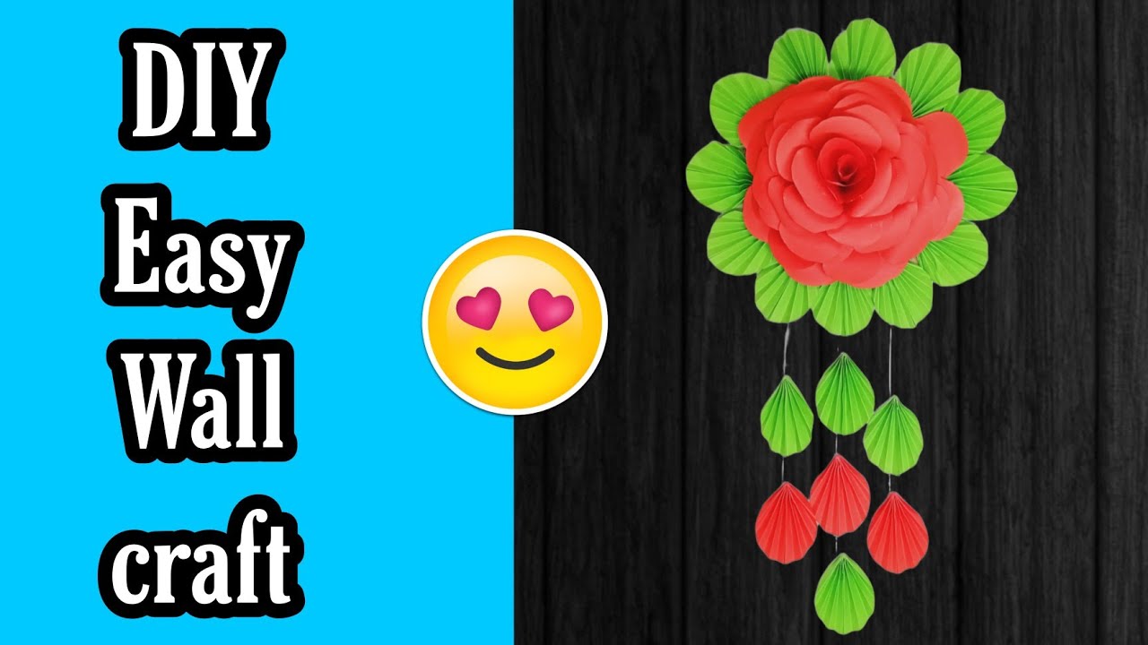 DIY 🌺 Wall Hanging Craft making idea( Paper ) | Wall hanging flower ...