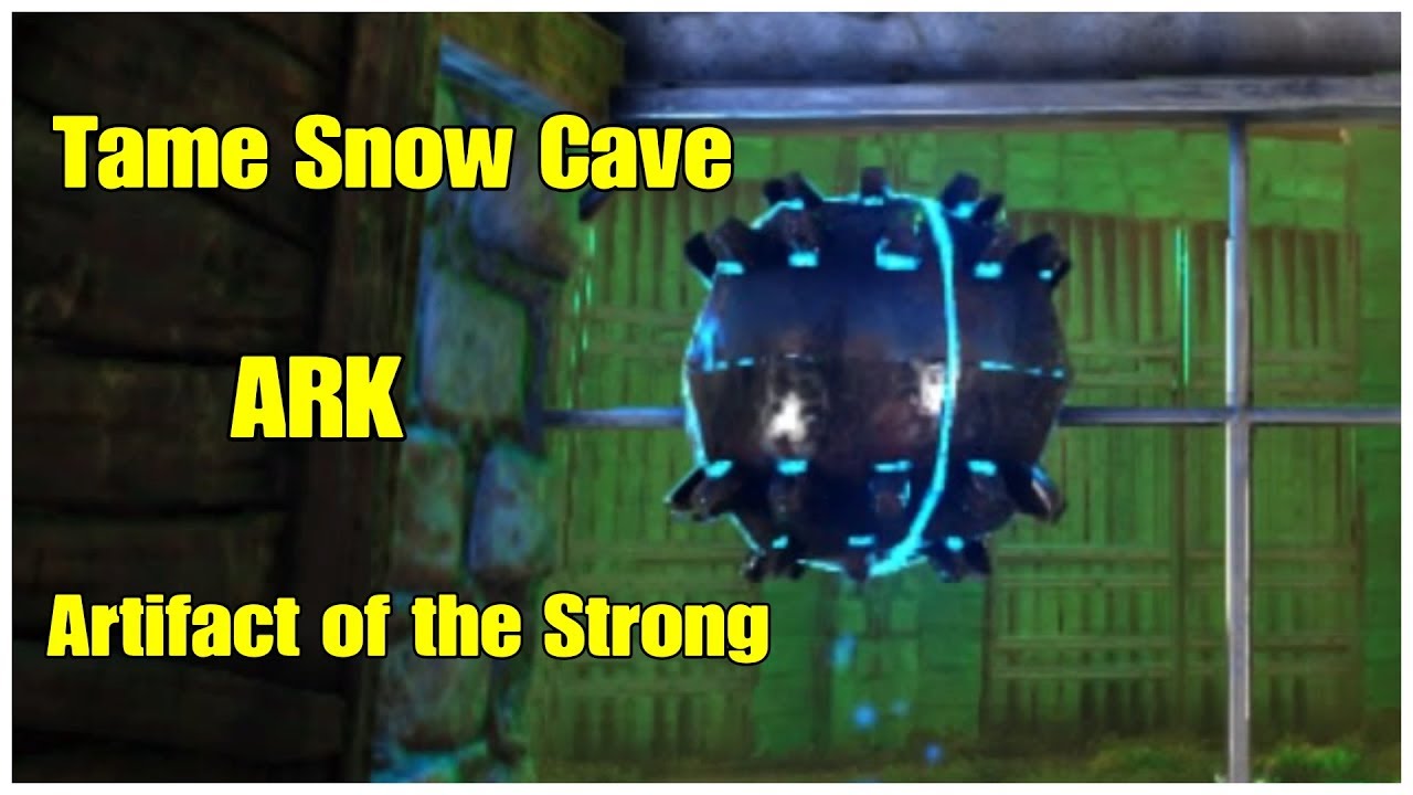 Snow Cave Tamed ARK SURVIVAL Artifact of the Strong (Easy way by ...