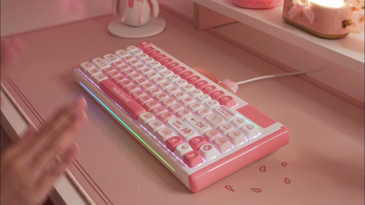 Dustsilver K84 Peach Blossoms Keyboard🌸 - YouTube
