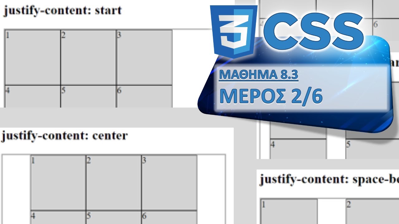 CSS - ΜΑΘΗΜΑ 8.3 - GRID: ΚΕΝΑ ΚΑΙ ΣΤΟΙΧΙΣΗ - ΜΕΡΟΣ 2 ΑΠΟ 6 - Στοίχιση ...
