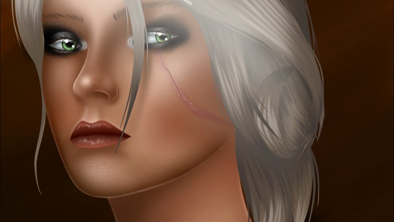 The Witcher Cirilla draw process! - YouTube