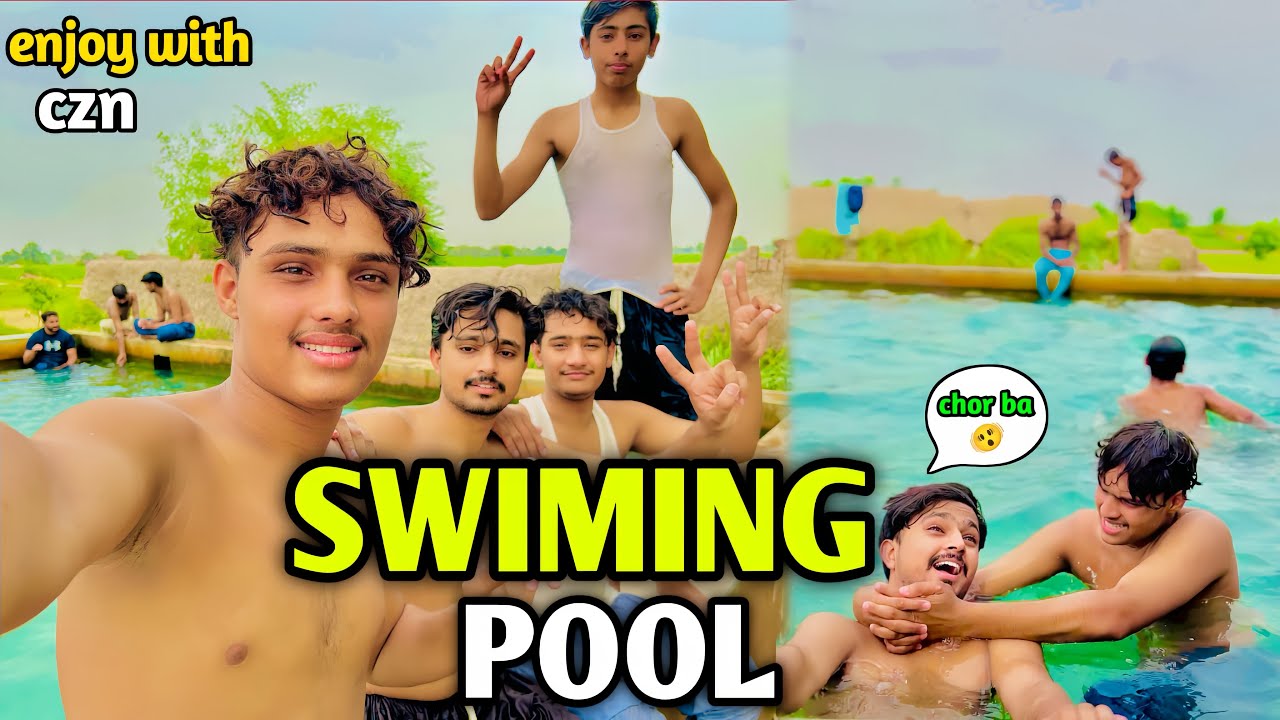 Village Ka Swimming Pool Me Full Fun | With Cazan 😂 | How to Swim in ...