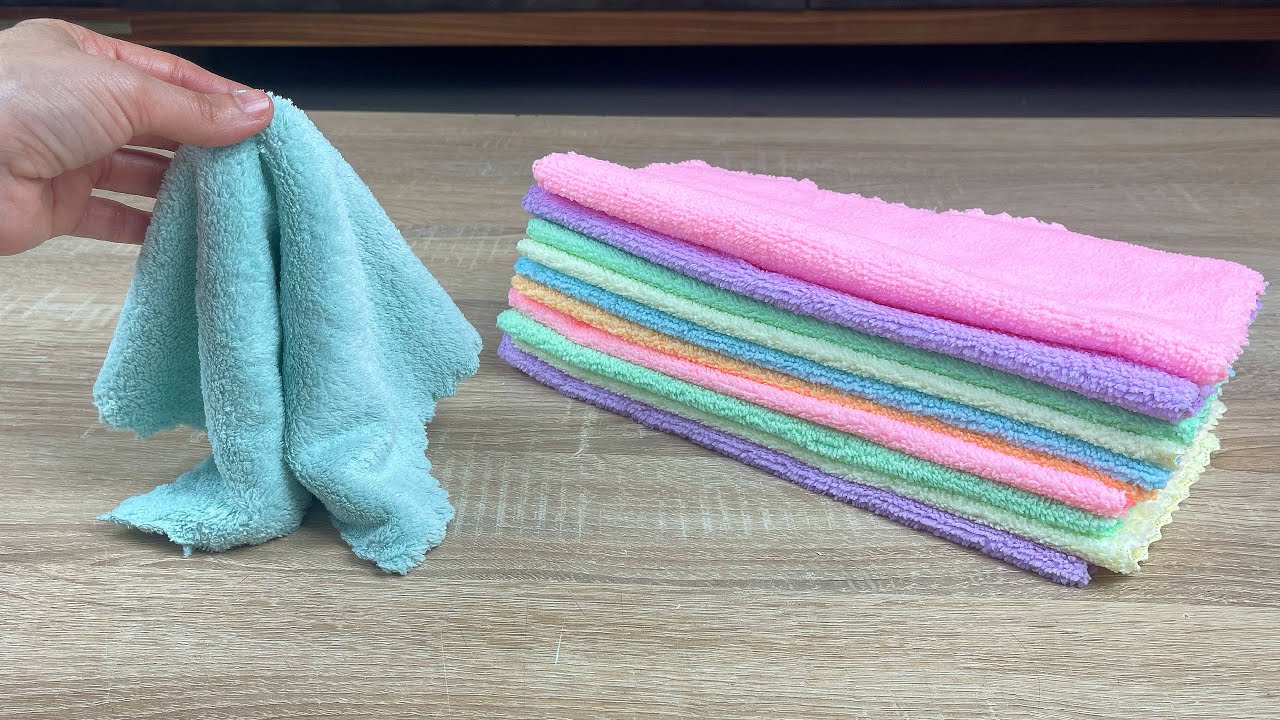 Look What I Did With Towel Cloths in 5 Minutes! Recycle Idea - YouTube