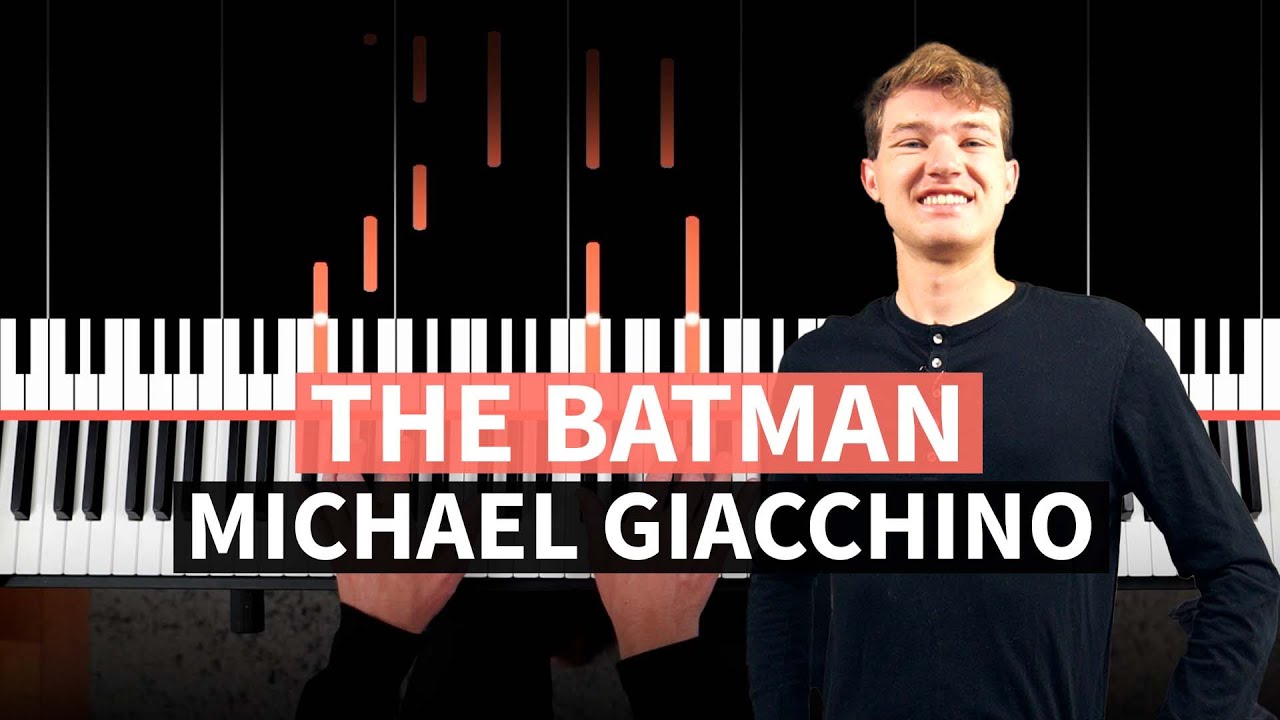 The Batman - Main Theme - Michael Giacchino - EASY PIANO TUTORIAL (with ...