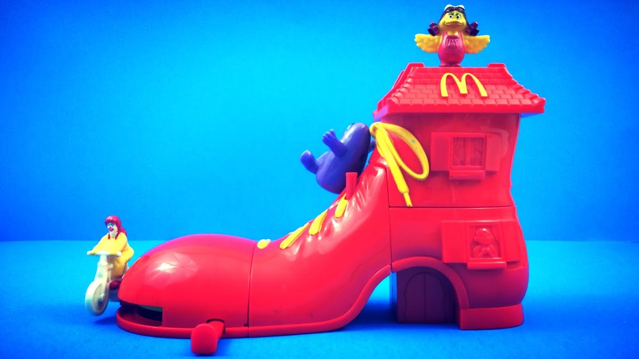 RONALD SHOE MCDONALD'S COMPLETE SET OF 4 HAPPY MEAL KIDS TOYS 1999 ...