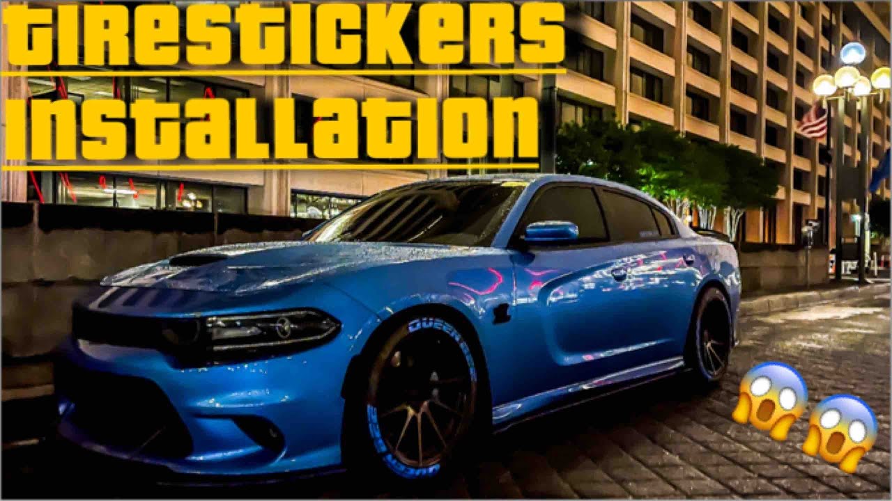 Installing Tire Lettering from TireStickers.com on my 2019 Dodge ...