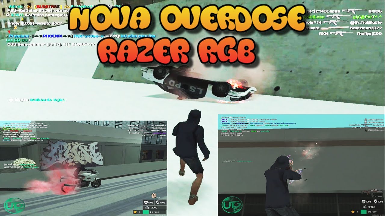 nova overdose exclusiva razer rgb - YouTube
