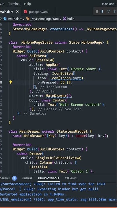 How To Use Custom Widget To Open Drawer In Flutter Flutter Dart Programming Coding