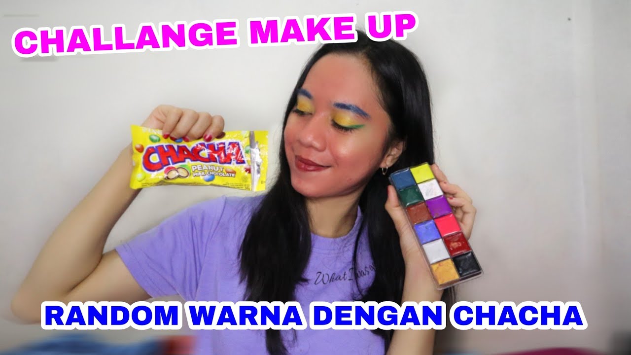 MAKEUP RANDOM COLOR DENGAN CHACHA || VIRAL TIKTOK - YouTube