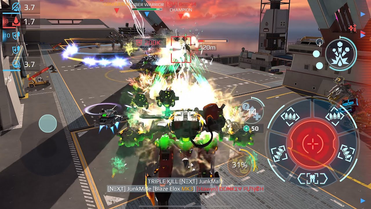 Blaze Rex takes its first strides | War Robots gameplay - YouTube