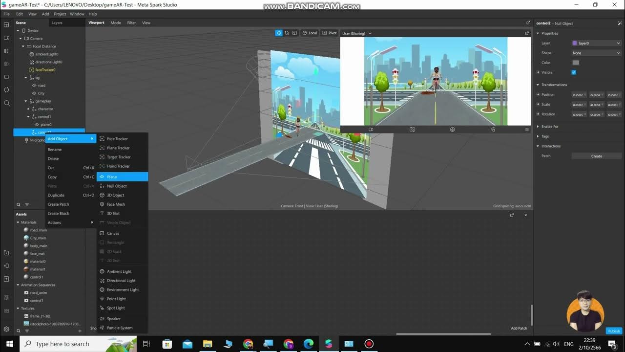 การสร้าง Object สิ่งกีดขวางด้วย Meta spark studio - YouTube