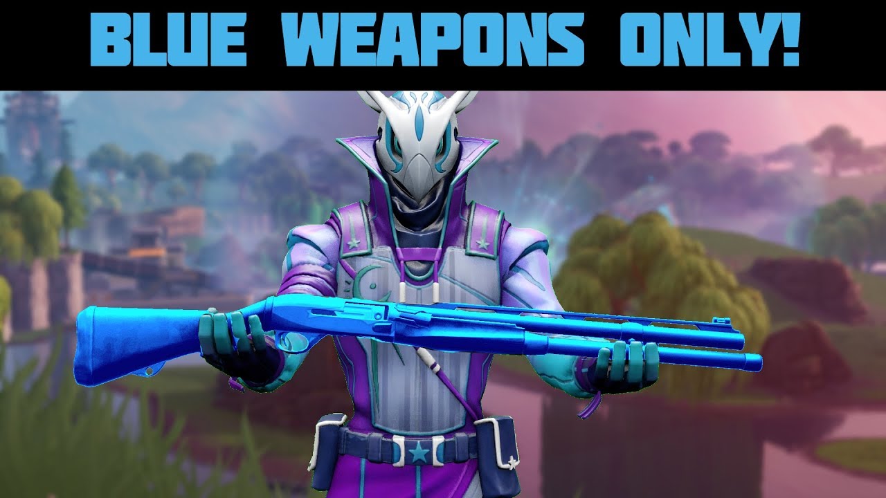 BLUE Weapon ONLY Challenge! - YouTube