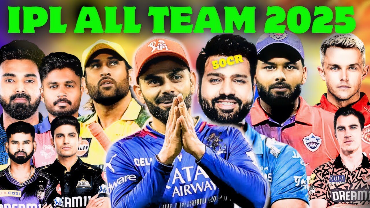 IPL ALL TEAM RETAINED PLAYERS 2025 | IPL 2025 - YouTube