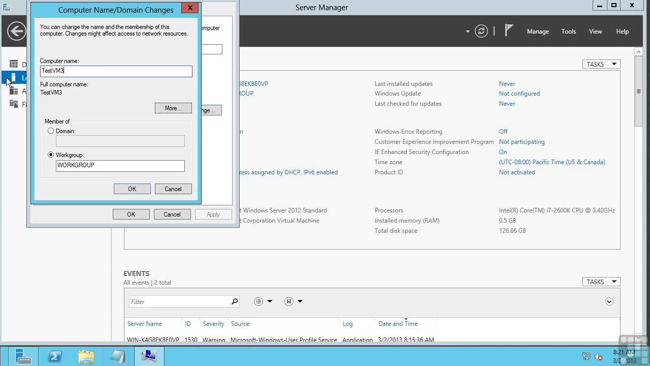 Post Installation Configuration Steps Windows Server 2012 Windows ...