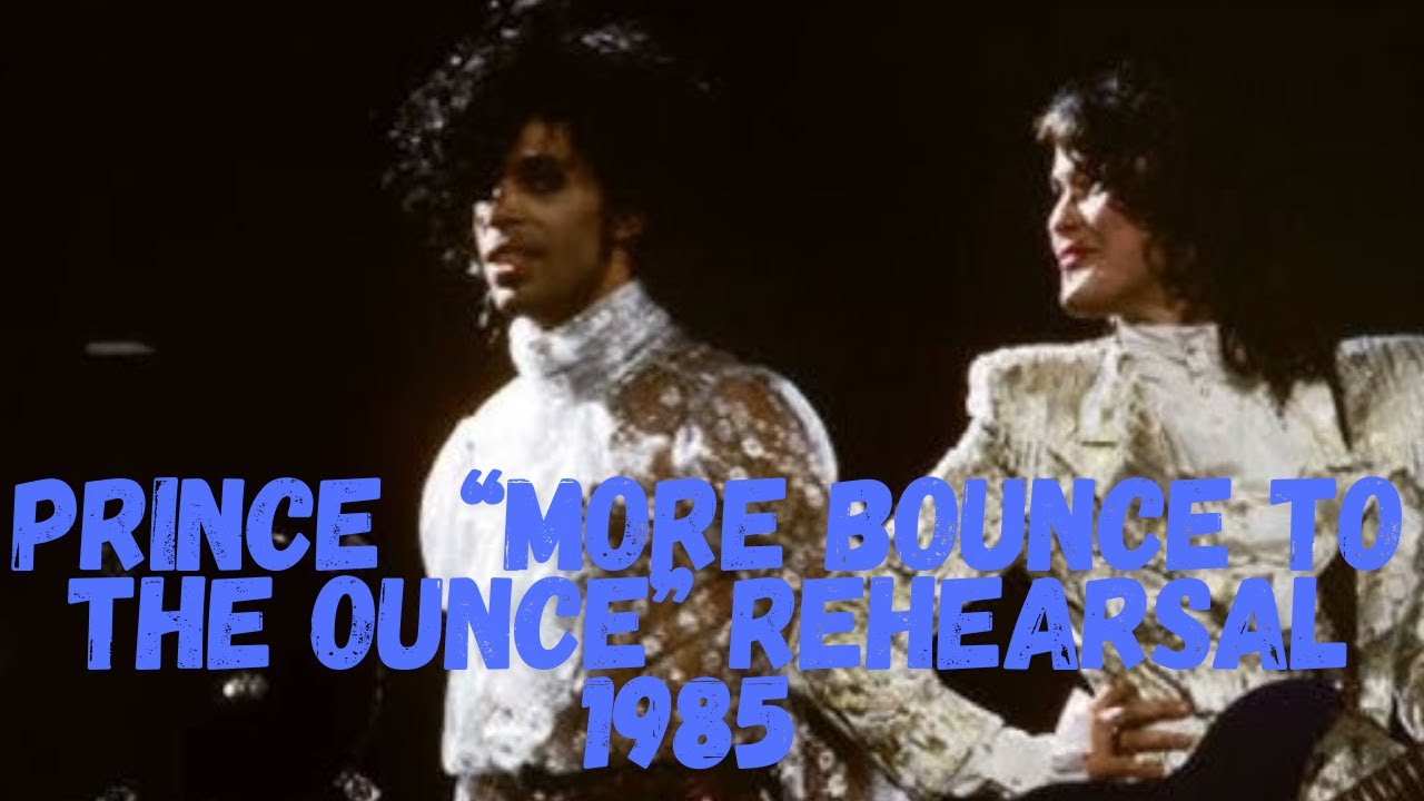 Prince "More Bounce To The Ounce" Rehearsal- 1985 - YouTube