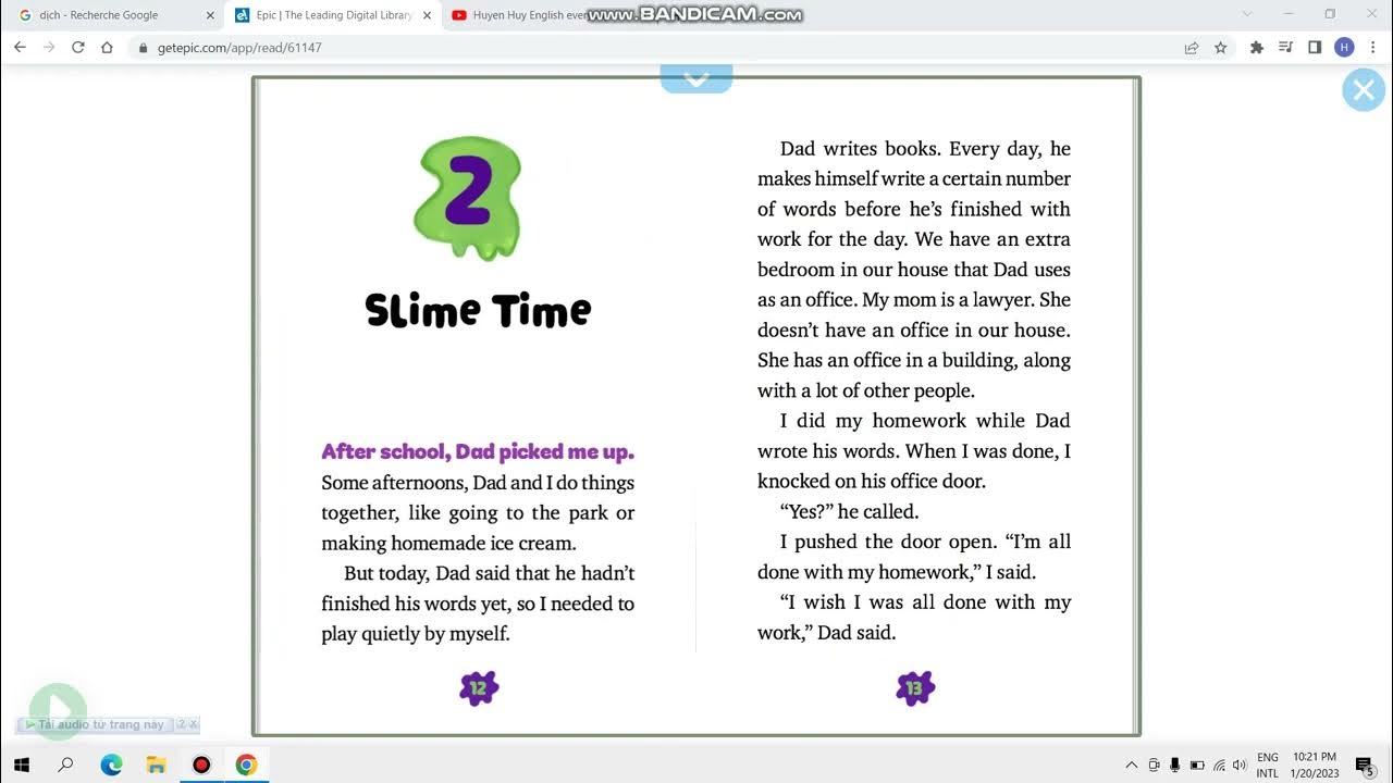 Let''s read the book: My Pet Slime, Piper Maclane with Huyen. - YouTube