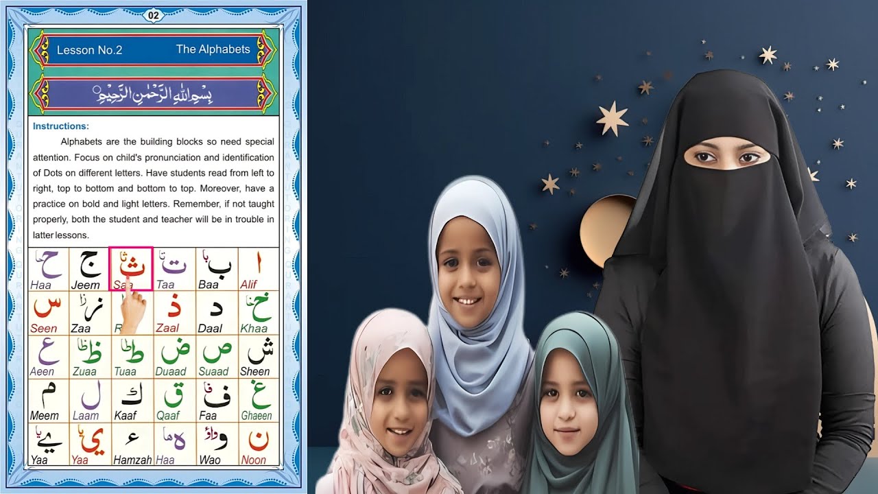 Qaida Noorani Lesson 1,2 and 3 Alif Baa | Noorani Qaida | Arabic ...