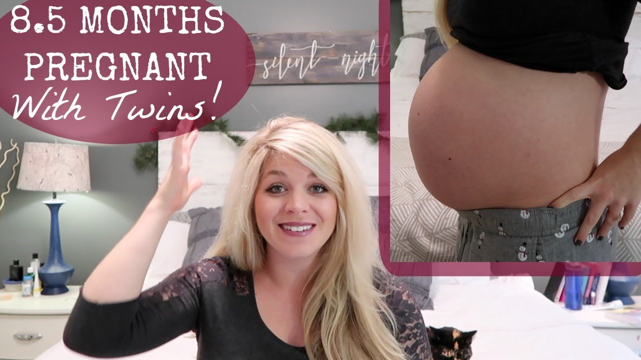 32 33 WEEK TWIN PREGNANCY UPDATE | BABY BELLY - YouTube