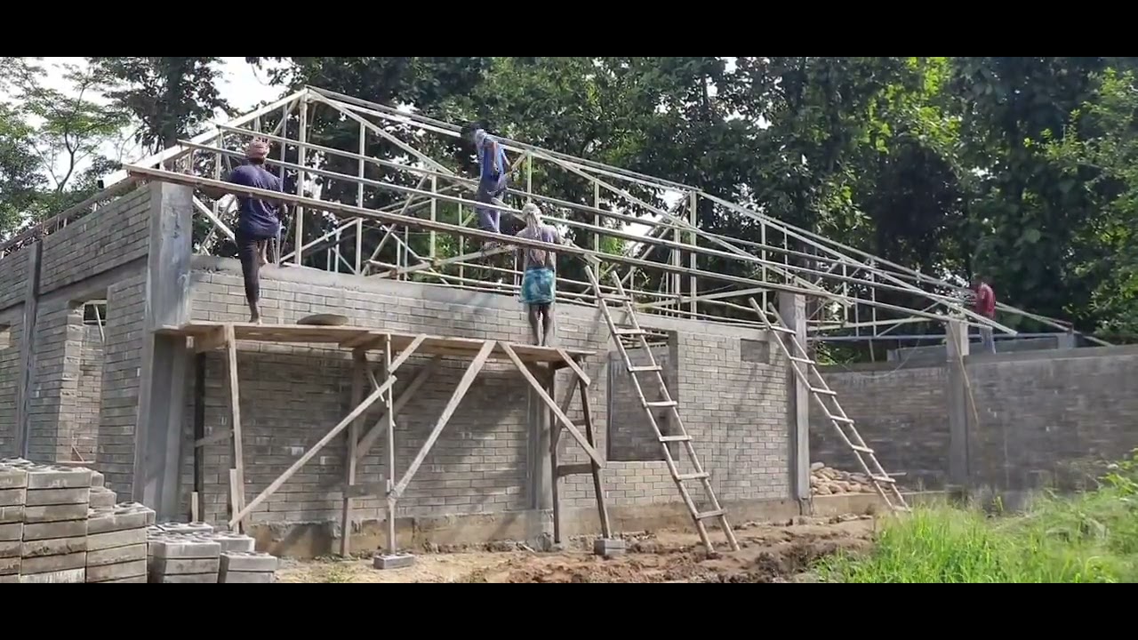 hip roof truss fabrication part 2| metal truss|attic space|purlin ...