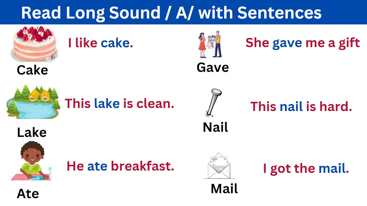 LONG SOUND READIND / A / with SENTENCES | LONG SOUND READIND with ...