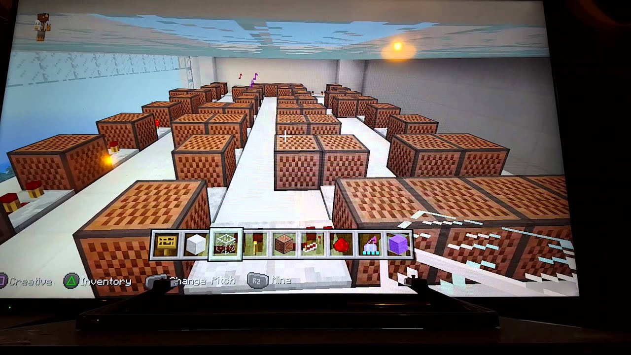 MINECRAFT! NOTE BLOCK, MUSIC, ALL ABOUT THAT BASS - YouTube