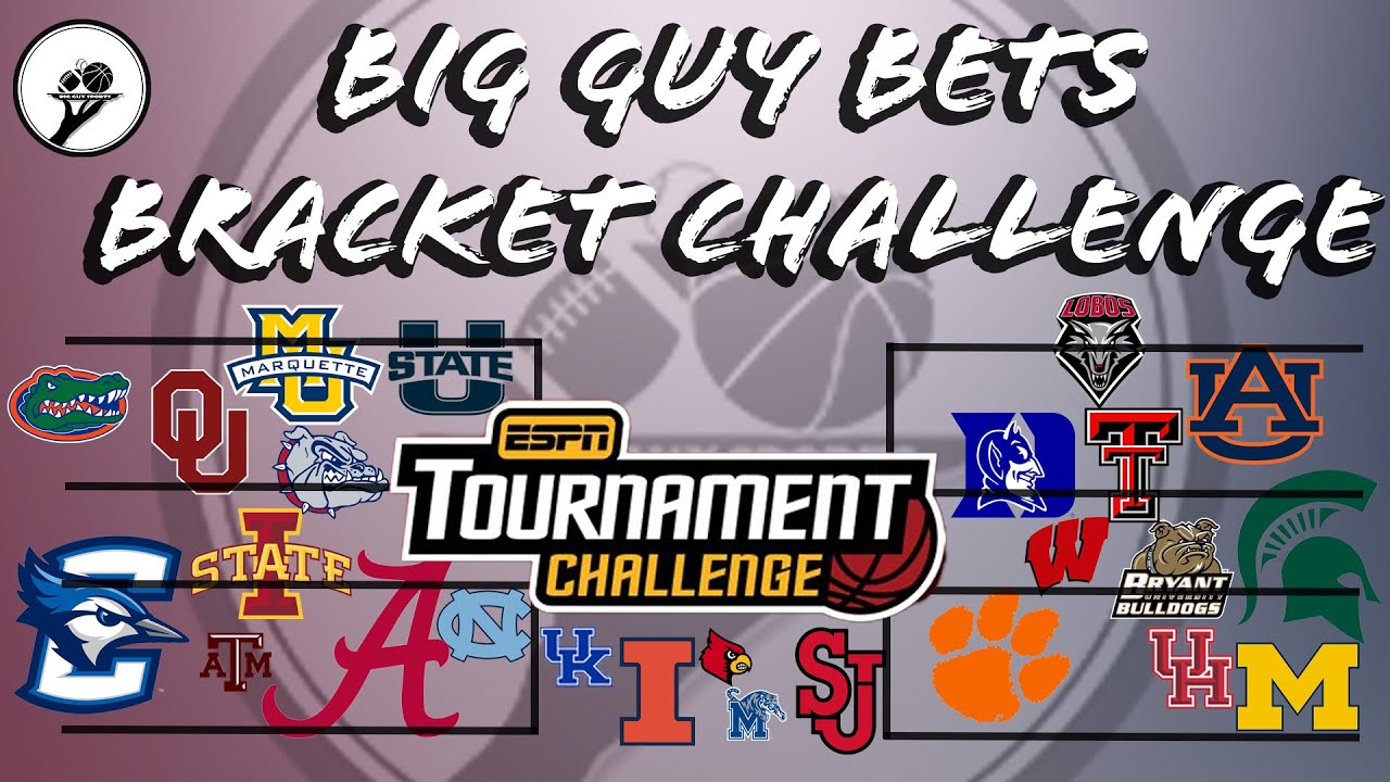 HUGE ANNOUNCEMENT!! BIG GUY BETS BRACKET CHALLENGE - YouTube