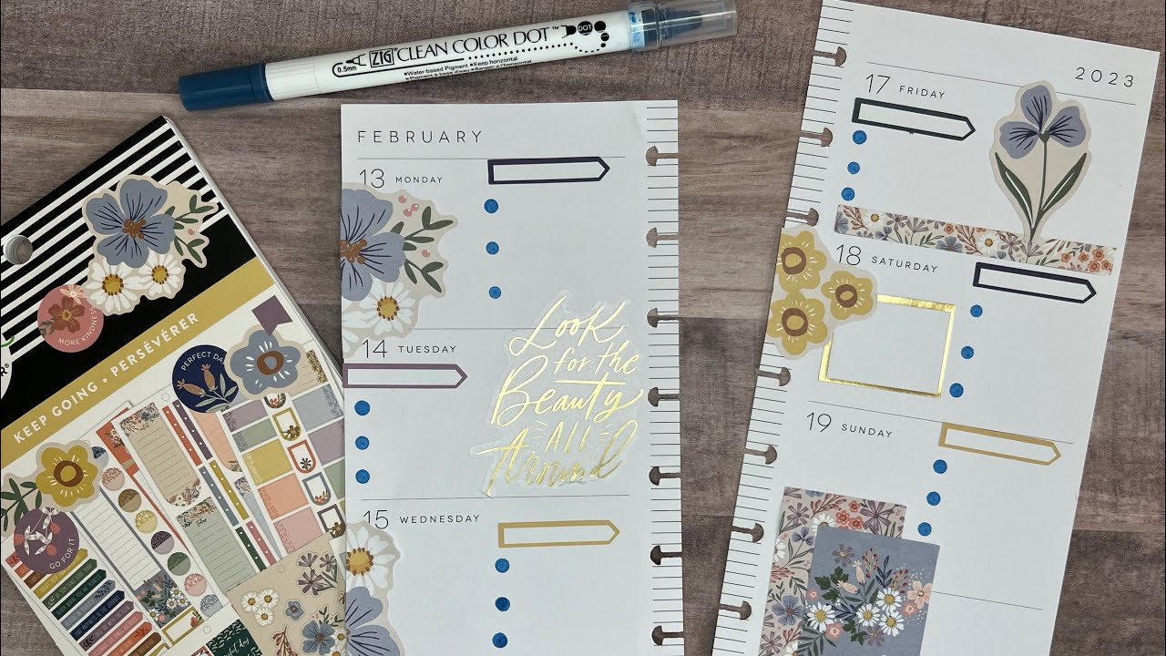 Happy Planner Wellness Fitness Skinny Classic | Plan with Me | Feb 13 ...