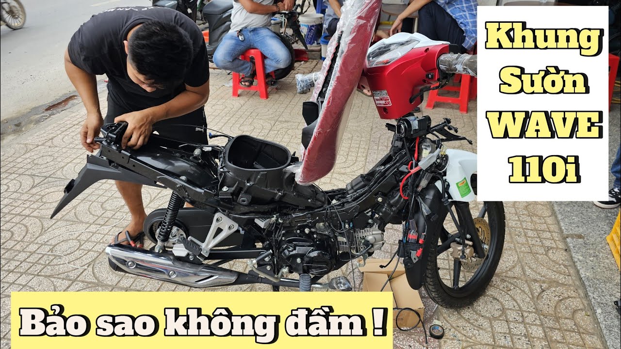 Cận cảnh Khung Sườn WAVE 110i NK Thái Lan quá chất lượng tại CH Mai ...