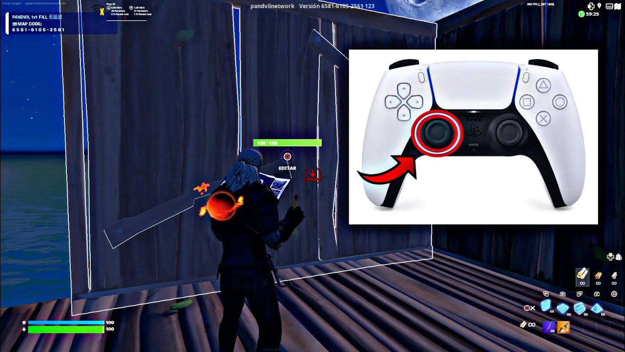 Cómo editar con el joystick (L) en fortnite Capítulo 4 Temporada 1 ...