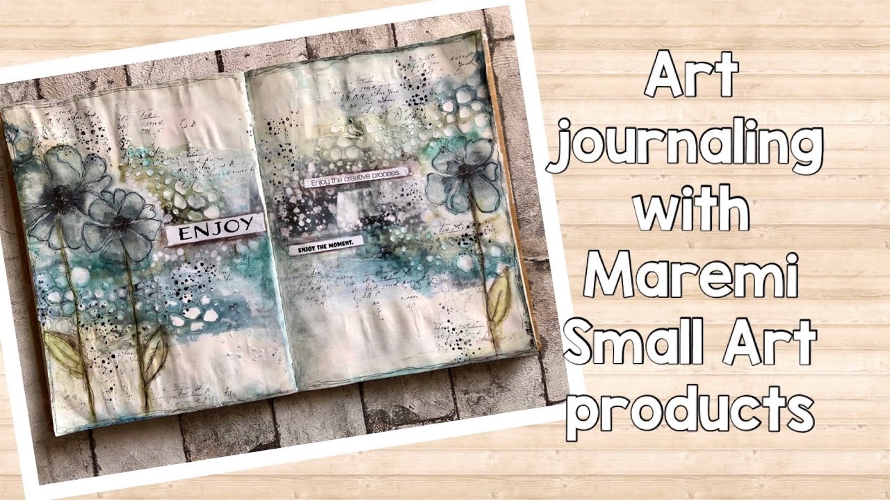 Art journaling using Maremi SmallArt Products. - YouTube