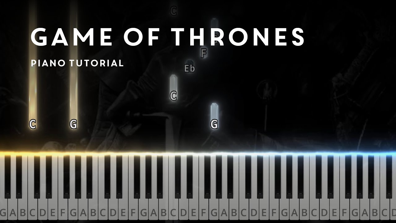 Game of Thrones Theme (Piano Tutorial) - YouTube