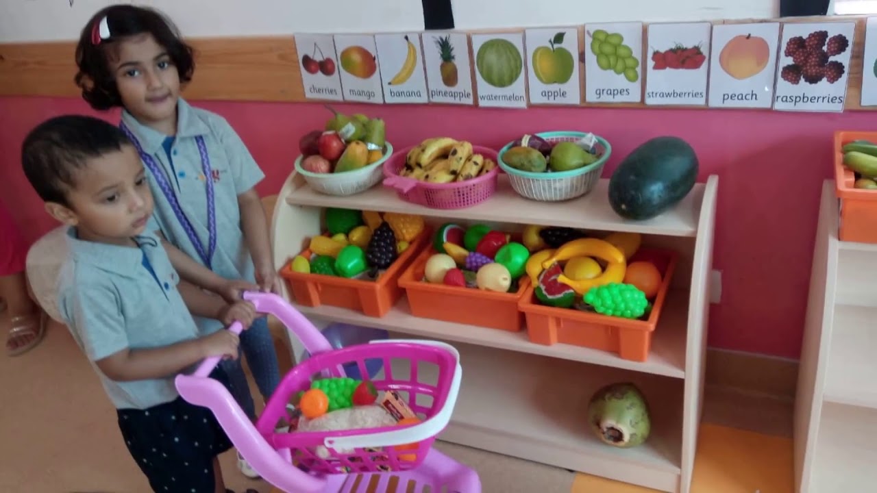 Supermarket for kids at The clay house - YouTube