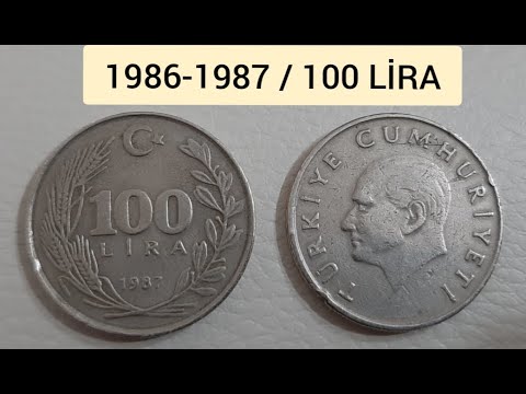 Eski Madeni 100 Lira 1986-1987 Yılllarında Kullanılan Türk Lirası İncelemesi( Turkish 100 LİRA Coin)