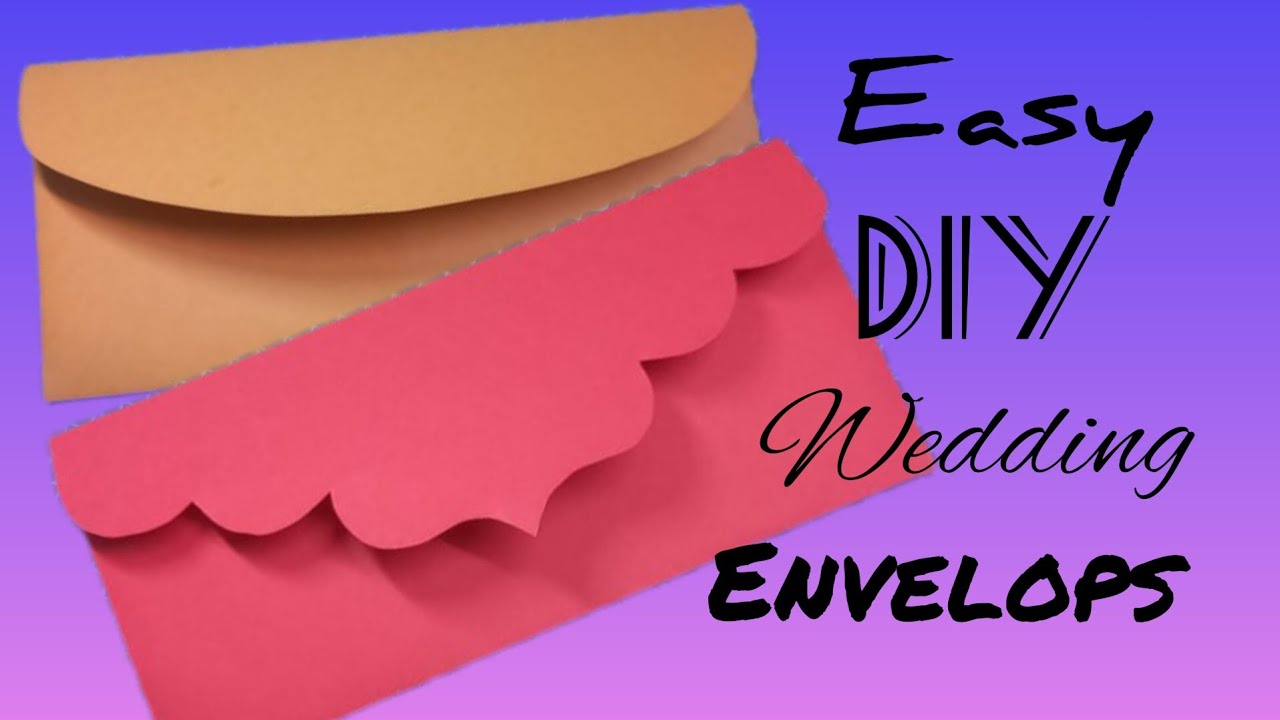 How to make easy Wedding envelopes/ shagun envelops/ DIY envelops - YouTube
