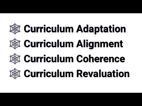Curriculum Adaptation, Curriculum Alignment, Curriculum Coherence ...