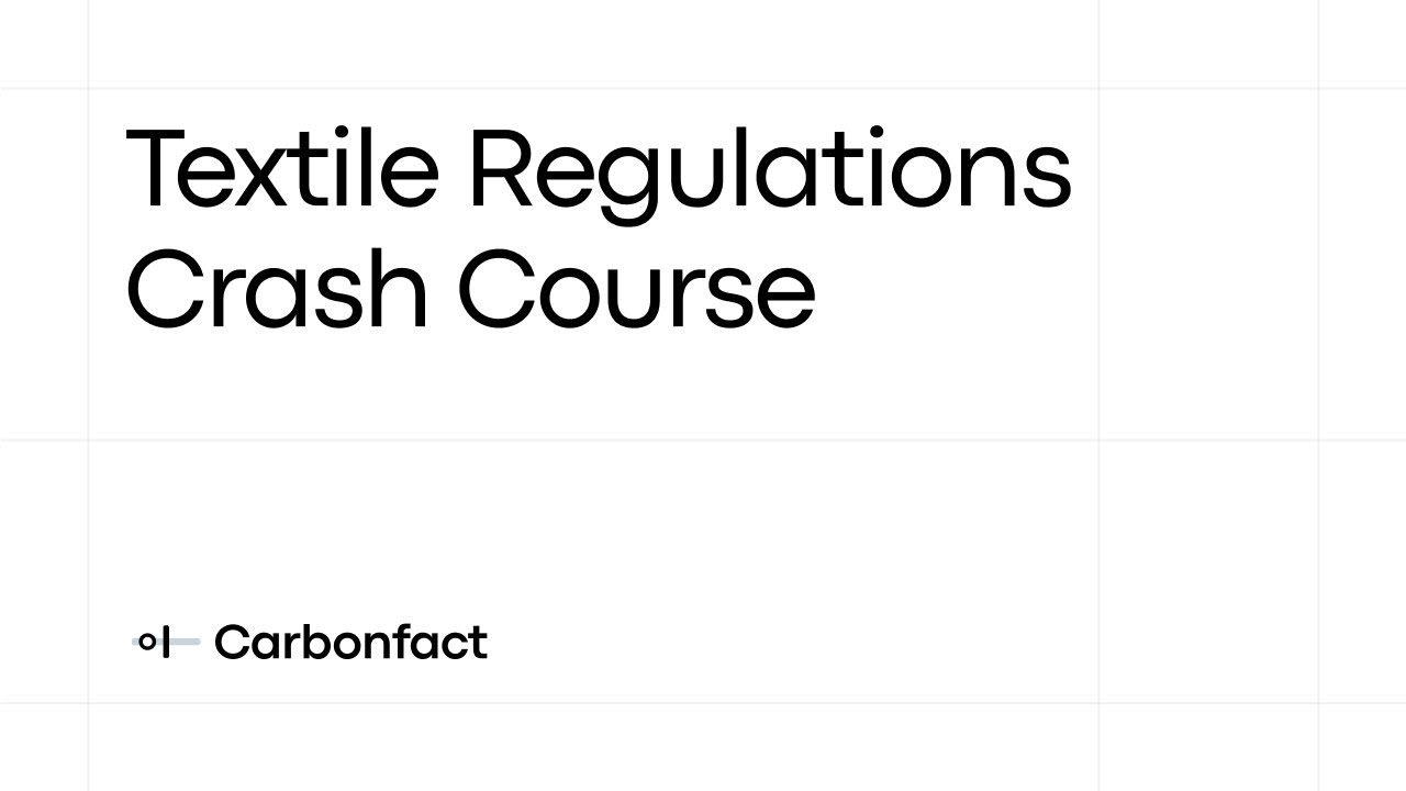 Textile Regulations Crash Course - YouTube