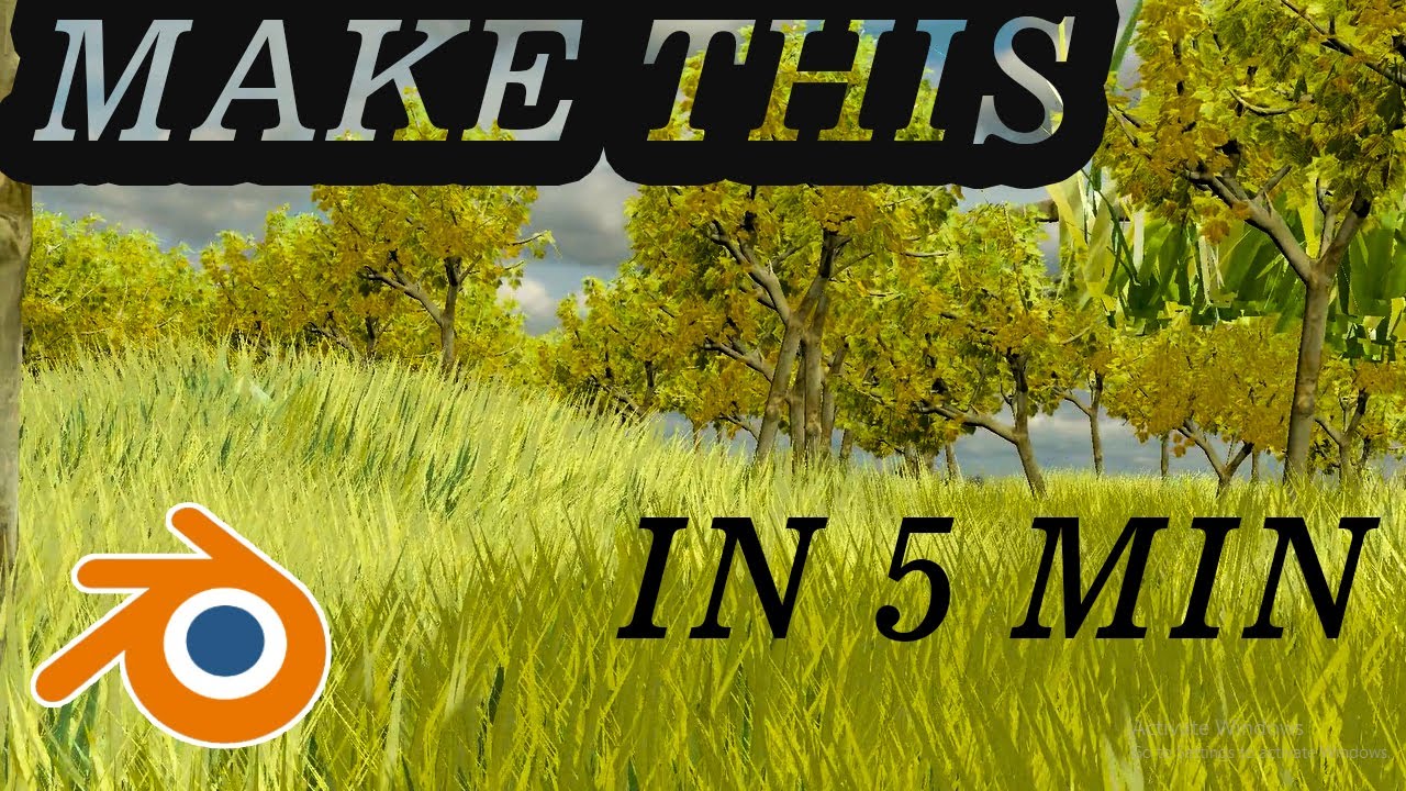 Creating A 3D Forest Under 5 Minutes In Blender ! Fast - YouTube