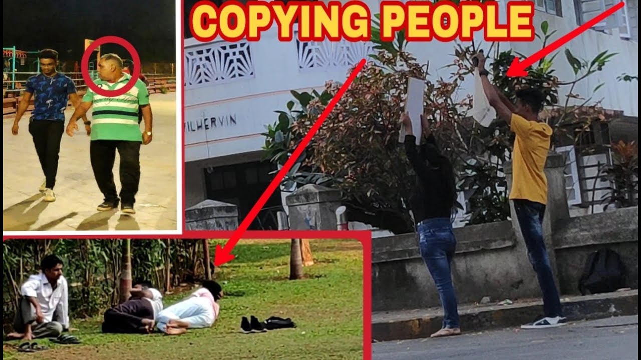 Copying people prank! (doing same what they do!) - YouTube